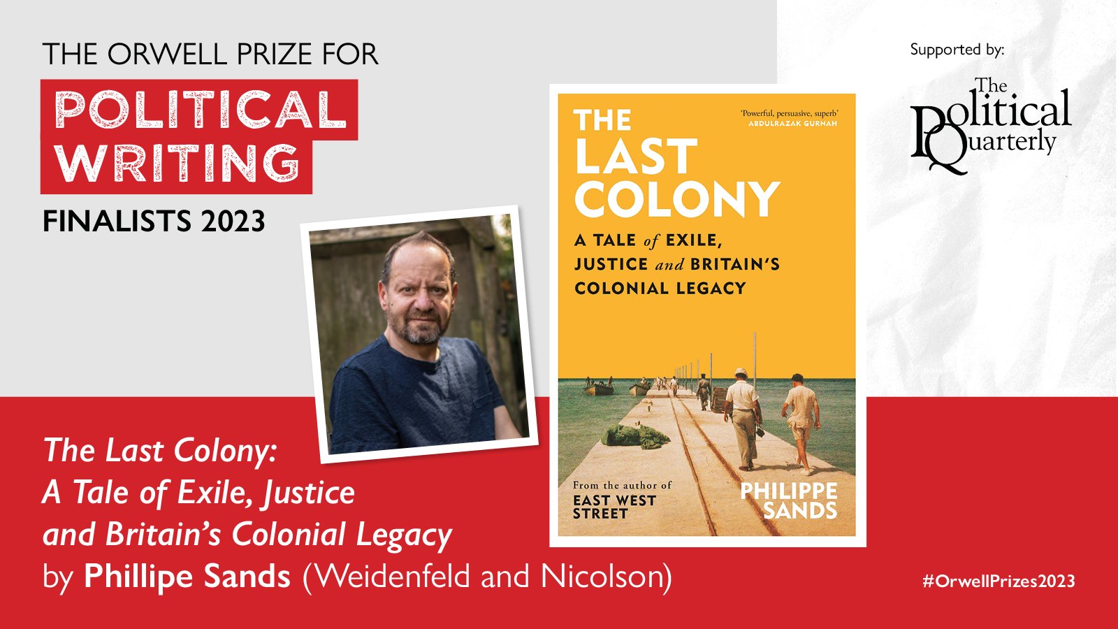 THE LAST COLONY by Philippe Sands – finalist for the Orwell Prize for ...